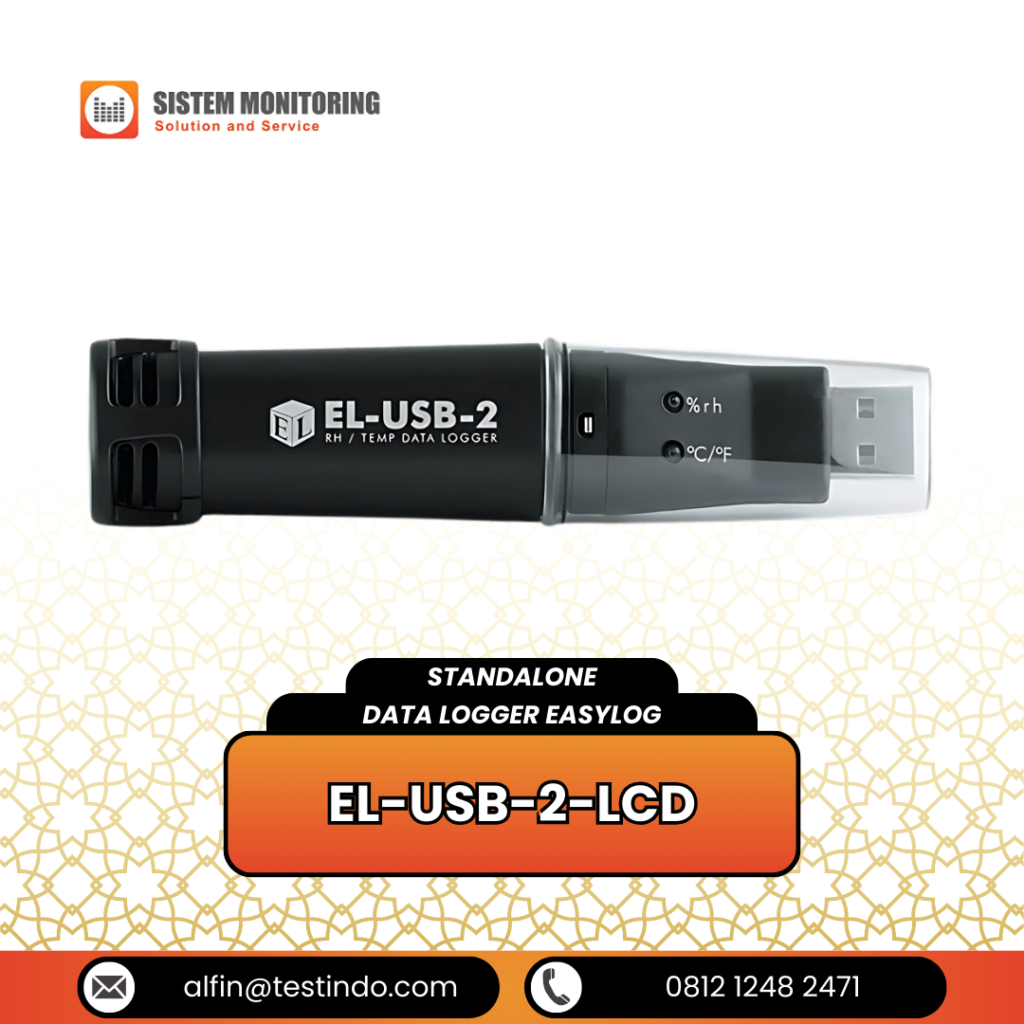 Alat Ukur Suhu Standalone Data Logger EasyLog | EL-USB-2-LCD