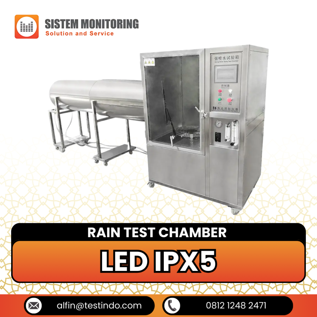 Alat Simulasi Ruang Uji Hujan LED IPX5 ( LED IPX5 Rain Test Chamber )